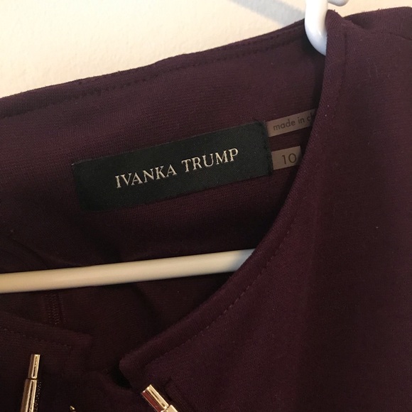 Ivanka Trump | Dresses | Ivanka Trump Dark Purple Dress | Poshmark